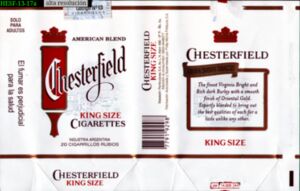 Cigarette Pack: Chesterfield Filter 100's (Argentina(Chesterfield ...