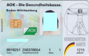 Functional Card: AOK - Versicherten Karte (Insurance, Germany, Federal ...