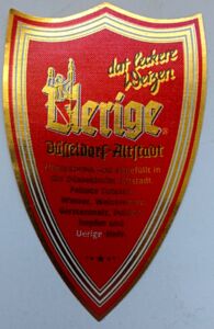 Drink Label: Uerige Weizen (Brauhaus Uerige, Germany, Federal ...