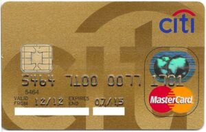 Bank Card: citi MasterCard (03/12) (Citibank, GreeceCol:GR-MC-0120.04