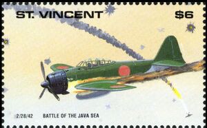 Stamp: Battle of the Java Sea (Saint Vincent & The Grenadines(History ...