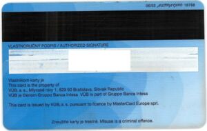 Bank Card: vub banka (Všeobecná úverová banka (VÚB Banka), SlovakiaCol ...