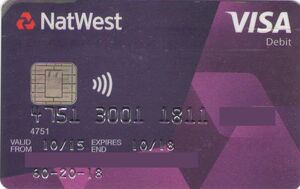 Bank Card: NatWest (National Westminster Bank, United Kingdom of Great ...