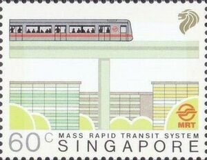 Stamp: Mass rapid transit system (Singapore(MRT - North East Line) Mi ...