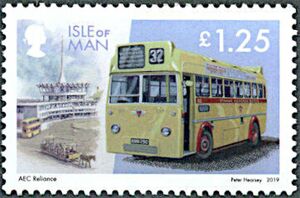 Stamp: AEC Reliance (Isle of Man(Manx Buses (Series III)) Mi:IM 2446,Sn ...