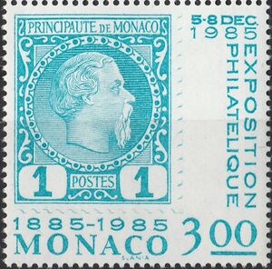 Stamp: Stamp No 1 from Monaco (Monaco) (International Philatelic ...