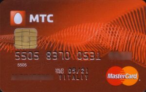 Bank Card: Mts Chip (MTS Bank, RussiaCol:RU-MC-0581.03