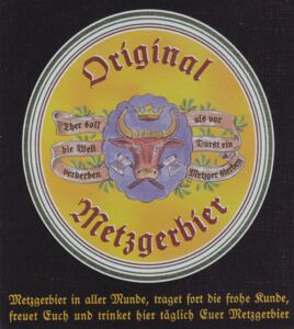 Drink Label: Metzgerbier (Alpirsbacher Klosterbräu, C. Glauner, Germany ...