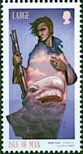 Stamp: Starbuck (Isle of Man(Herman Melville Bicentennial (2019) : Moby ...