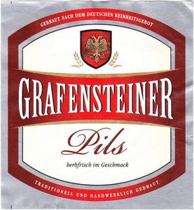 Drink Label: Grafensteiner Pils (Sudbrau Ltd. & Co. KG, Germany ...