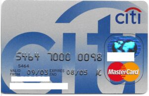 Bank Card: citi MasterCard (04/03) (Citibank, Greece) Col:GR-MC-0011.07
