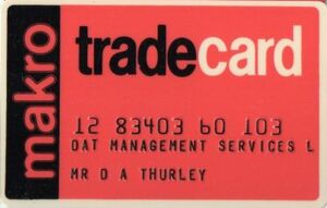 Functional Card: Makro - trade card (Shops - Supermarkets, United ...