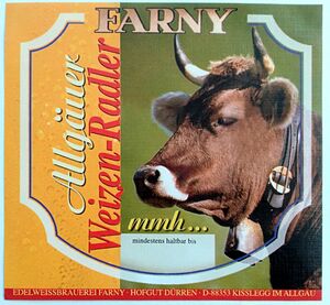 Drink Label: Farny Weizen-Radler (Edelweissbrauerei Farny, Germany ...