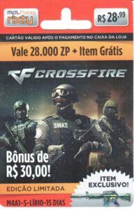 Cartão de Presente: Crossfire (Computer Games (Various), Brasil(Pontos ...