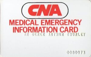 Functional Card: CNA - Medical Emergency Information Card (Hospitals ...