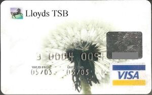 Bank Card: Lloyds TSB (Lloyds TSB, United Kingdom of Great Britain ...