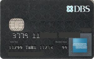 Bank Card: American Express - DBS Black (DBS Bank, SingaporeCol:SG-AE ...