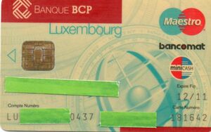 Bank Card: Banque BCP (BANQUE BCP, LuxembourgCol:LU-MS-0003