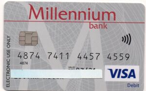 Bank Card: Millennium Bank (Millennium Bank, PolandCol:PL-VI-0032.13