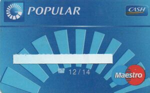 Bank Card: Banco Popular (Banco Popular, Dominican RepublicCol:DO-MS-0004
