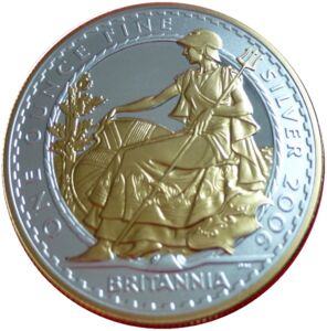 Coin: 2 Pounds (Gilt Britannia) (United Kingdom of Great Britain ...