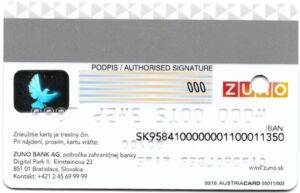 Bank Card: WINNERS Group (ZUNO BANK AG, SlovakiaCol:SK-VI-0066.02