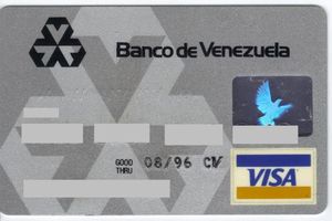 Bank Card: Banco de Venezuela (Banco De Venezuela, VenezuelaCol:VE-VI-0185