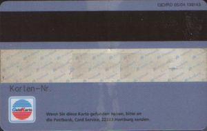 Bankkarte: Postbank (Postbank, Deutschland, BundesrepublikCol:DE-MS-0010.02