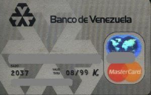 Tarjeta de Banco: Banco de Venezuela (Banco De Venezuela, VenezuelaCol ...