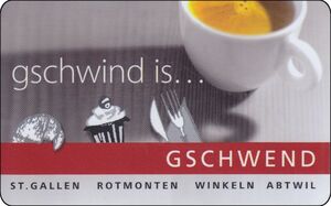 Gift Card: Gschwind Is... (Gschwend, Switzerland(Gschwend) Col:CH-Gsch-002b