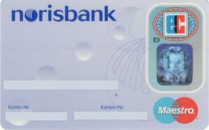 Bank Card: Norisbank ec 01-02-99 (Noris Bank, Germany, Federal ...