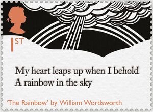 Stamp: William Wordsworth "The Rainbow" (United Kingdom of Great ...