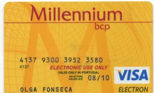 Bank Card: Millennium Bcp (Banco Comercial Portugués, PortugalCol:PT-VE ...