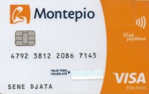 Bank Card: Montepio (Montepio Geral, PortugalCol:PT-VE-0072