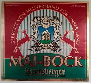 Drink Label: Landsberger Mai-Bock (Brauerei Landsberg GmbH, Germany, Federal RepublicCol:DE-BEER ...