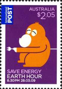 Stamp: Save Energy (Australia(Earth Hour) Mi:AU 3165,Sn:AU 3046,Yt:AU ...