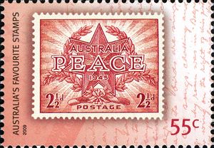 Stamp: Peace & Victory Stamp, 1946 (Australia(Bicentenary of Postal ...