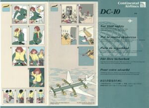 Safety Card: DC-10 (Continental Airlines, Ameerika ÜhendriigidCol:COA ...