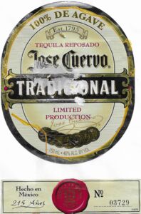 Drink Label: Jose Cuervo Tradicional (Casa Cuervo S.A de C.V, MexicoCol ...