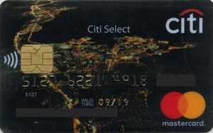 Bank Card: Citi Select. Express card (Citibank, RussiaCol:RU-MC-0426.08