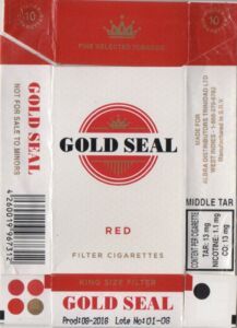 Cigarette Pack: Gold Seal (Trinidad and TobagoCol:TT-CT-0002 🚬