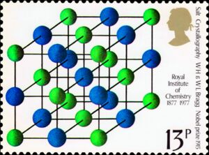 Stamp: Salt - Crystallography (United Kingdom of Great Britain ...
