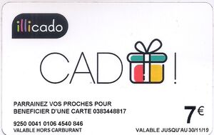 Gift Card: Cado (Illicado, France(White Cado) Col:FR-IL-178a-007a_007