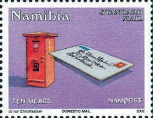 Stamp: Domestic Mail (Namibia(The 10th Anniversary of Nampost and ...