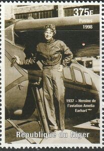 Stamp: 1937 Aviation Heroine Amelia Earhart (Niger: Illegal Stamps ...