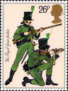 Stamp: Riflemen (Royal Green Jackets, 1805) (United Kingdom of Great ...