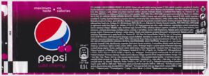 Etiqueta de bebida: Pepsi Wild Cherry (PEPSICO CZ s.r.o., República ...
