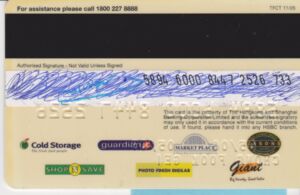 Bank Card: The Choice Card (Hongkong and Shanghai Banking, SingaporeCol ...