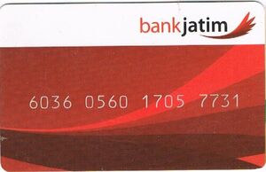 Bank Card: Bank Jatim (Bank Jatim, IndonesiaCol:ID-GM-0114.01