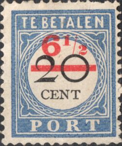 Stamp: Postage due (Netherlands) (Postage due - 1906-1909) Mi:NL P28,Sn ...
